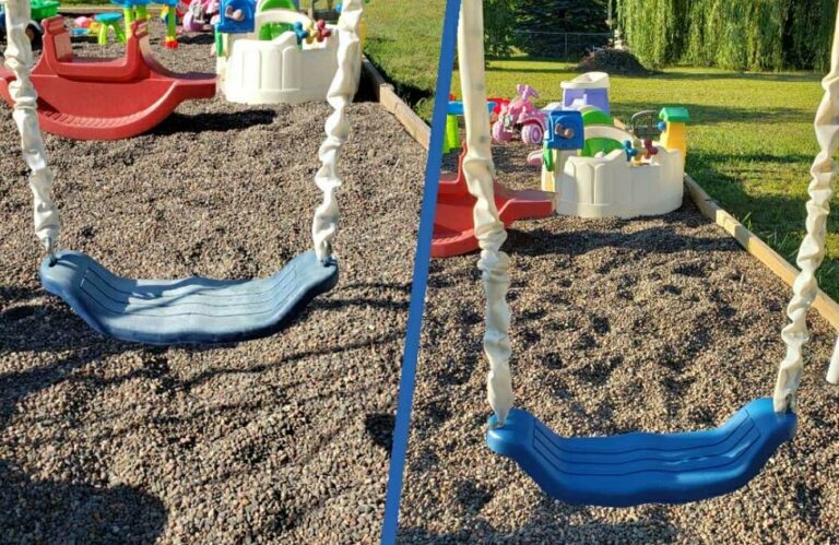 Restore Plastic Swing Set Seat - Playset Plasti Dip Project